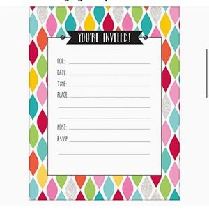 Amscan | Party Supplies | Amscan Party Invitations 5 In A Package ...